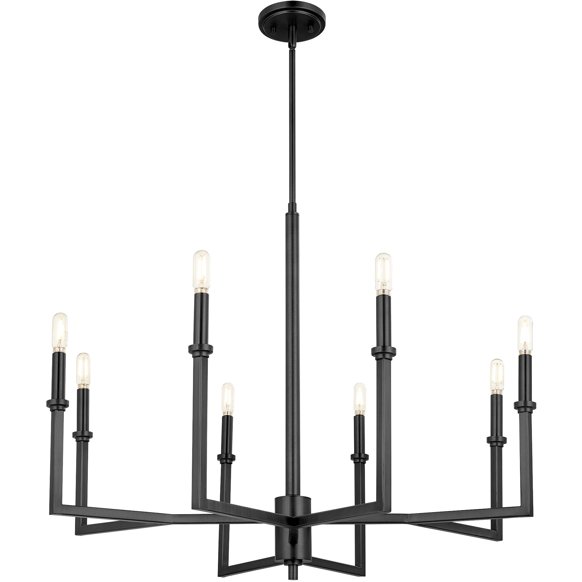 black candelabra ceiling light