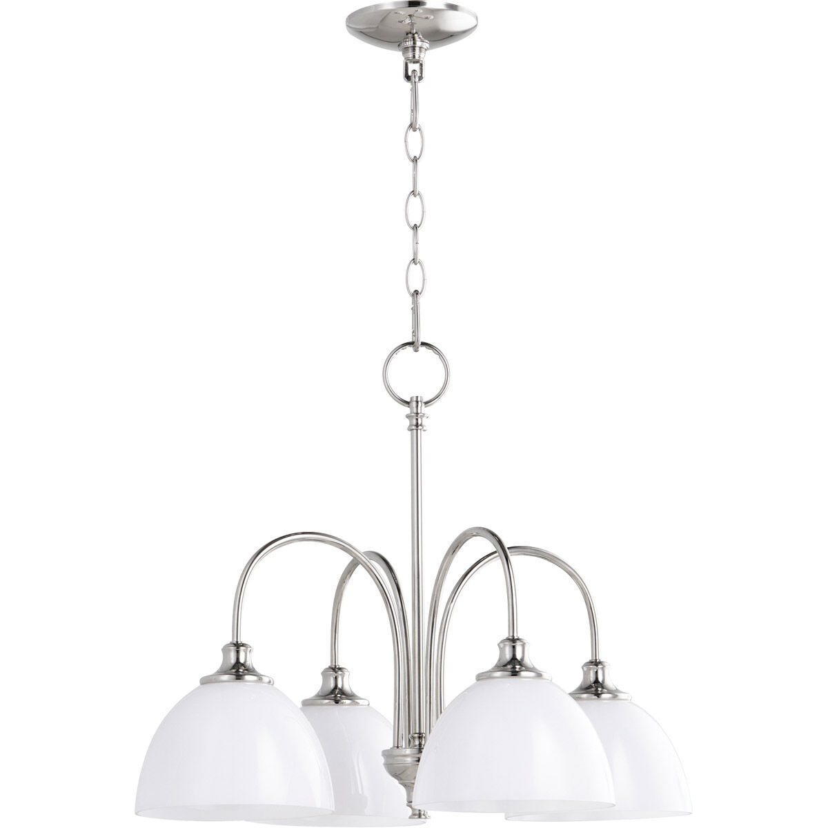 Quorum 6409-4-62 Celeste 4 Light 22 inch Polished Nickel Chandelier ...