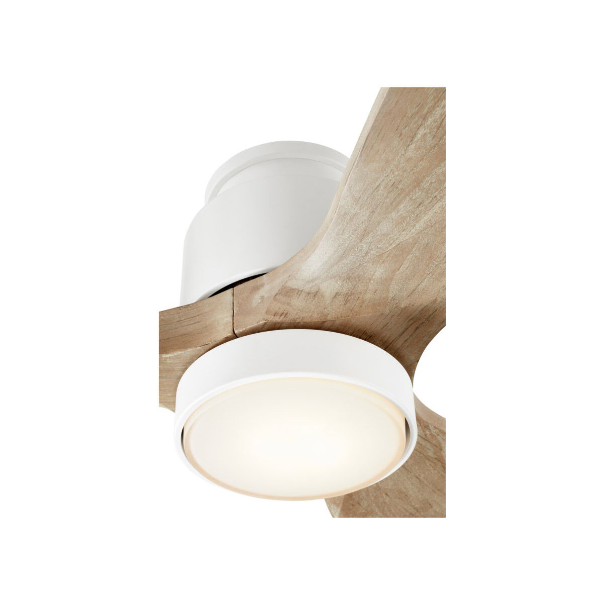 Quorum 30643-8 Lurus 64 inch Studio White with Weathered Gray Blades ...