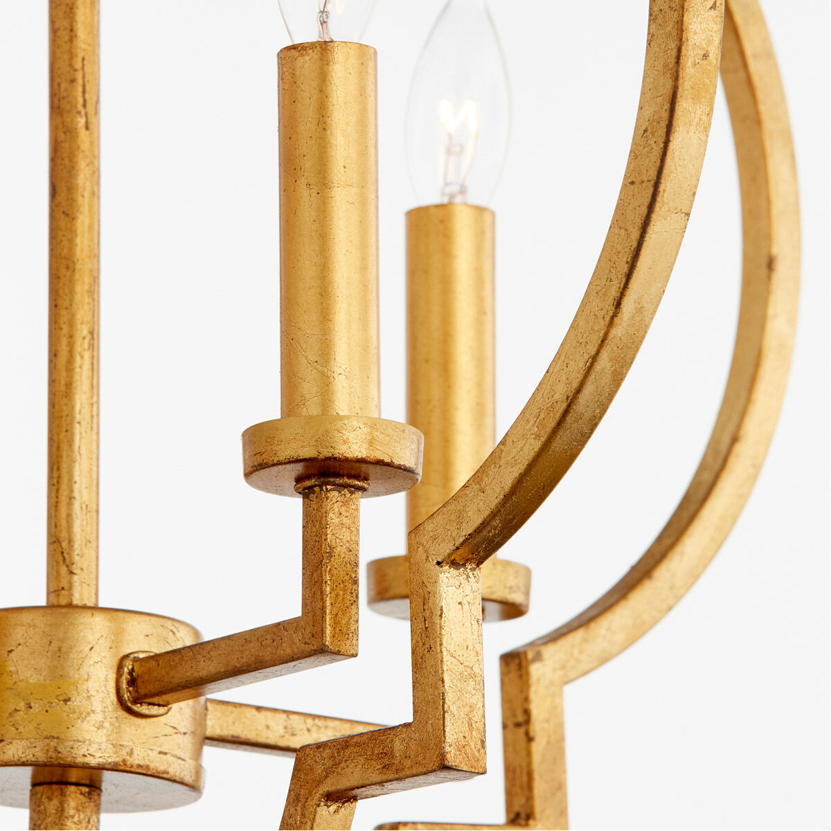 Quorum 6842-4-74 Dublin 4 Light 18 inch Gold Leaf Foyer Pendant Ceiling ...