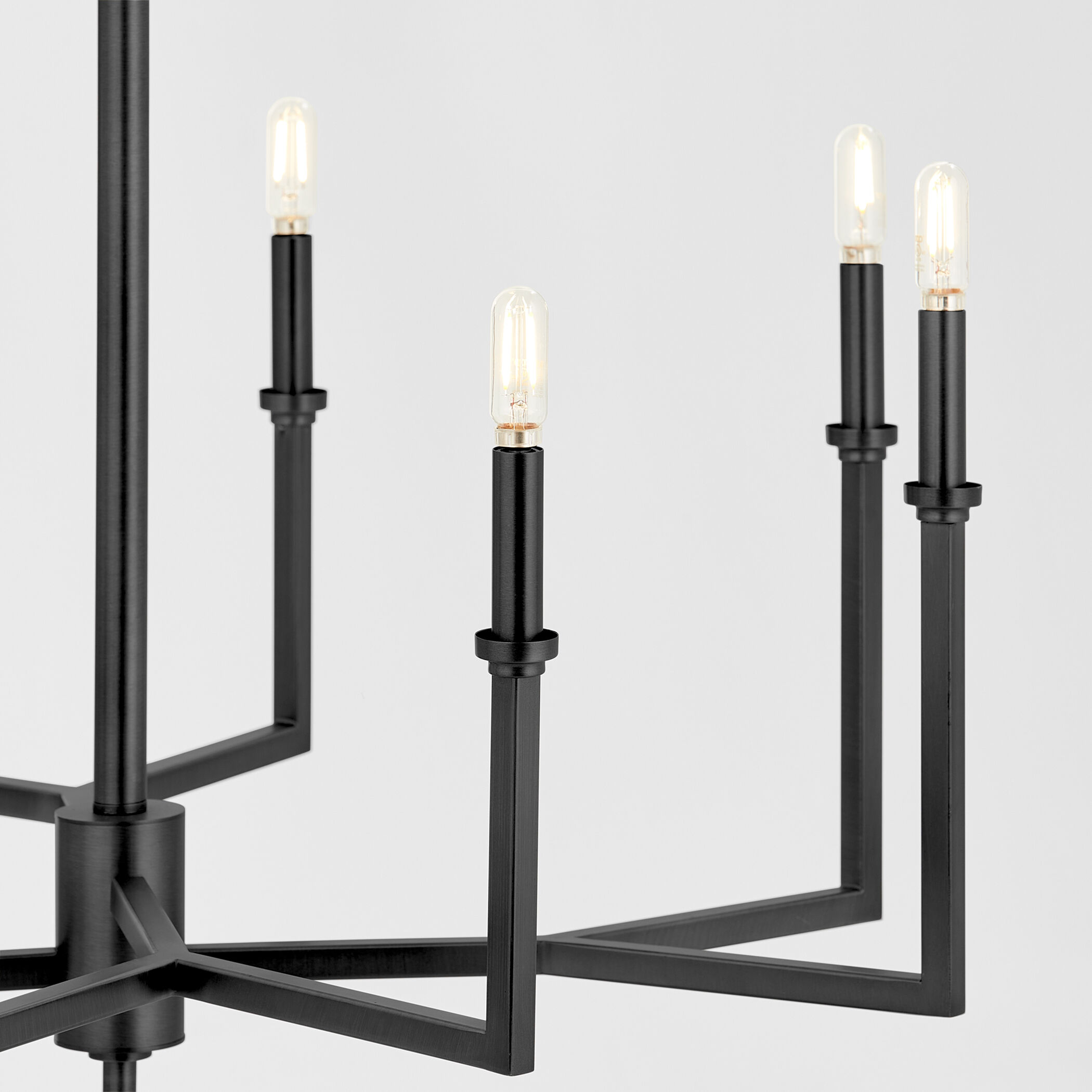 black candelabra ceiling light