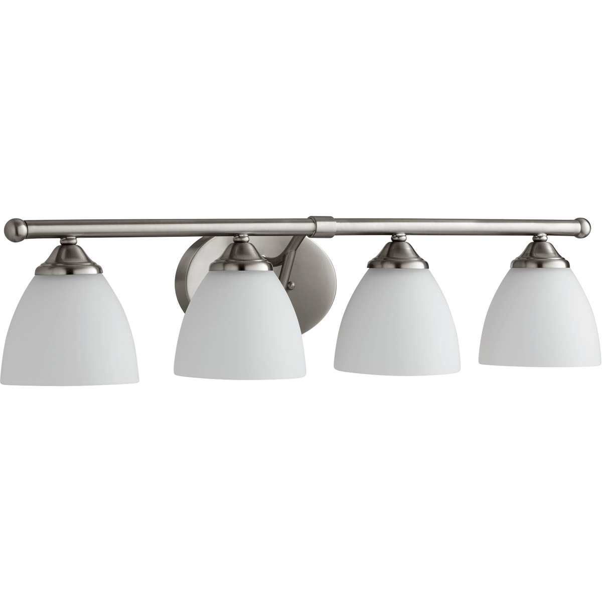 Quorum 5150-4-65 Brooks 4 Light 29 inch Satin Nickel Vanity Light Wall ...