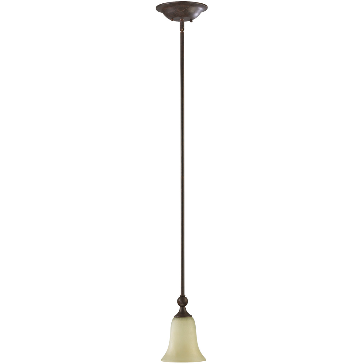 Quorum IBS-114 Cole 1 Light 6 inch Toasted Sienna Pendant Ceiling Light