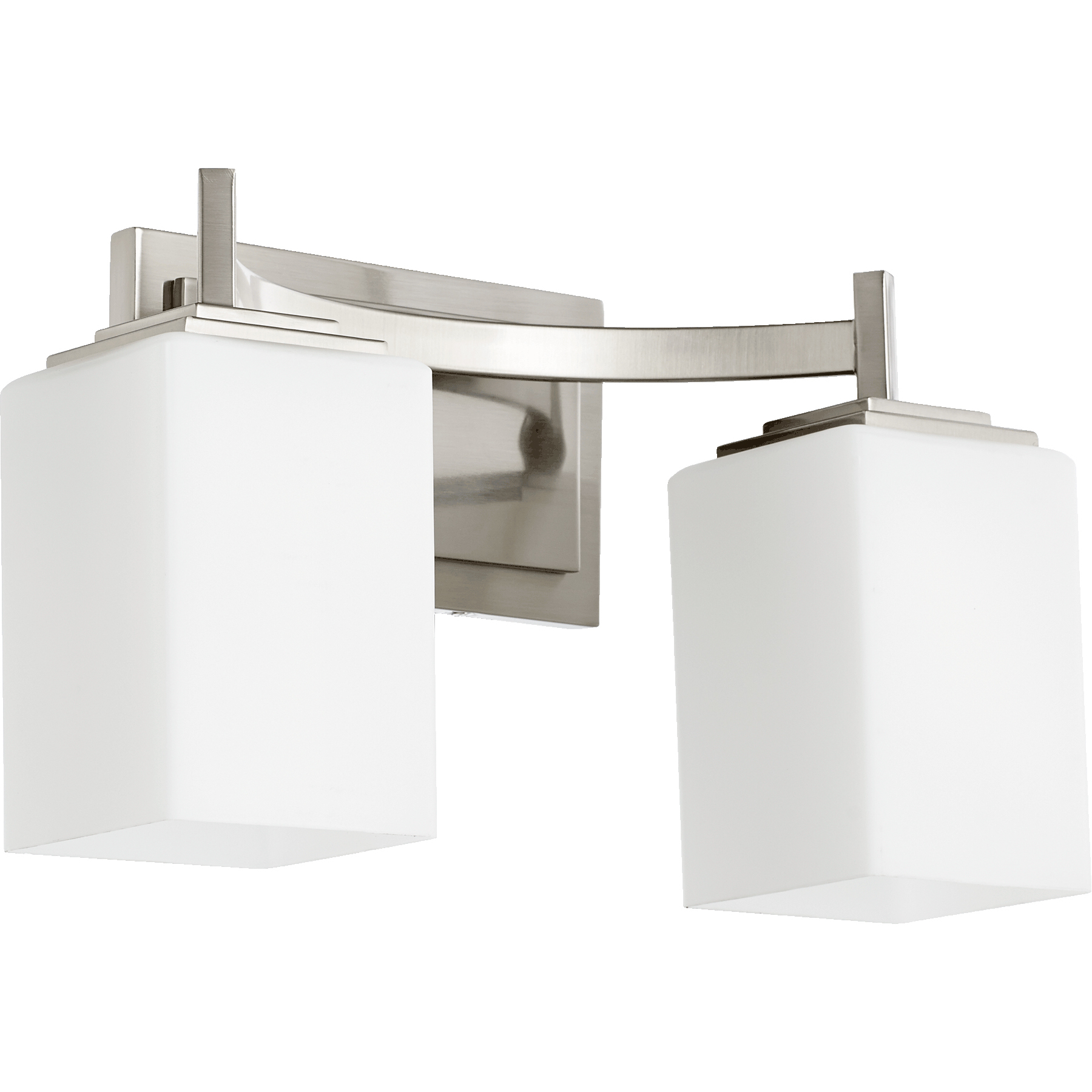 Quorum 5084-2-65 Delta 2 Light 15 inch Satin Nickel Vanity Light Wall Light