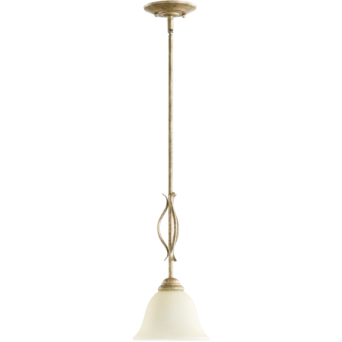 Quorum IBS-252 Spencer 1 Light 7.5 inch Mystic Silver Pendant Ceiling Light