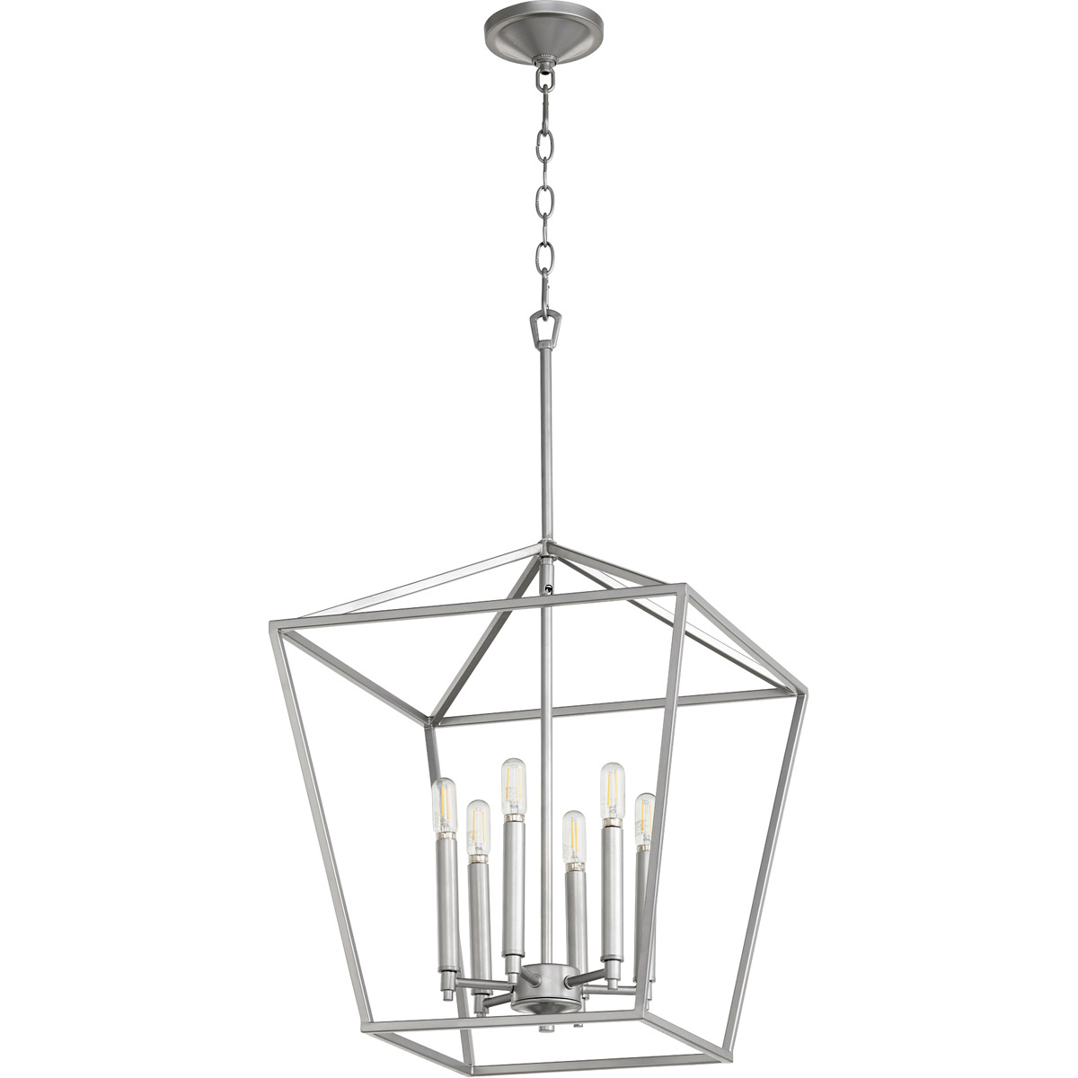 Quorum 604-6-64 Gabriel 6 Light 17 inch Classic Nickel Foyer Pendant ...